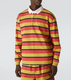 BODE Rec Striped Cotton Polo Shirt - Multicoloured