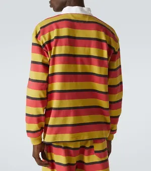 BODE Rec Striped Cotton Polo Shirt
