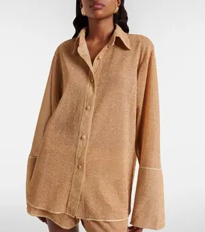 Oseree Lumière Lamé Shirt