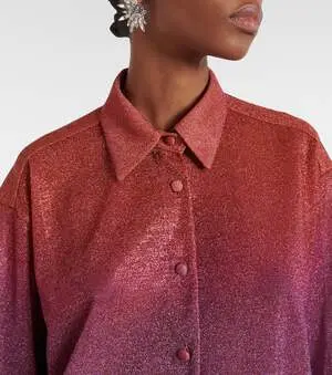Oseree Lumière Lamé Shirt - Multicoloured