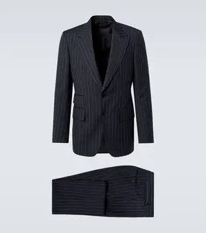 TOM FORD Pinstripe Wool And Mohair Suit