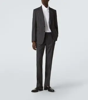 TOM FORD Pinstripe Wool And Mohair Suit