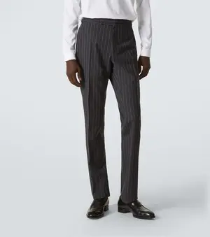 TOM FORD Pinstripe Wool And Mohair Suit