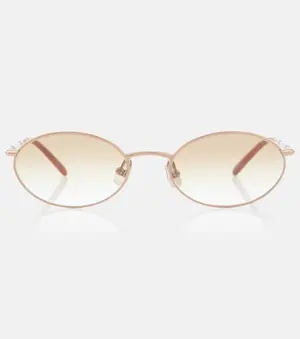 Brunello Cucinelli Round Frame Sunglasses - Gold