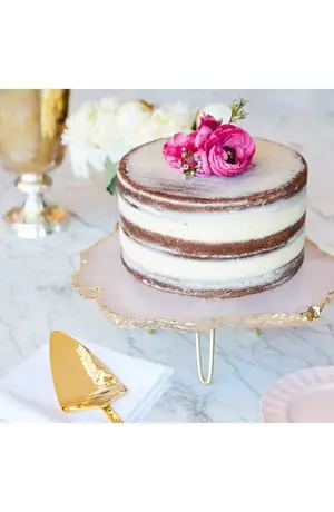 ANNA NEW YORK Torta Rose Quartz Cake Plate