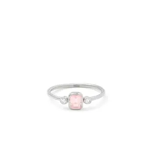 ASPINAL OF LONDON Rainbow Moonstone & Sterling Silver 925 Gemstone Ring - Pink