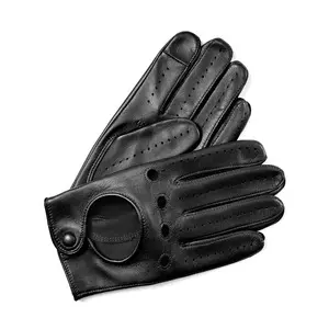 ASPINAL OF LONDON Nappa Leather Driving Gloves - Black