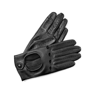 ASPINAL OF LONDON Nappa Leather Driving Gloves - Black