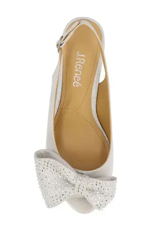 J. Reneé Lirain Slingback Sandal - Silver