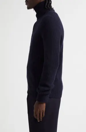 Thom Sweeney Fisherman Cashmere Zip Cardigan