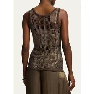 Ralph Lauren Melony Embellished Mesh Tank Top