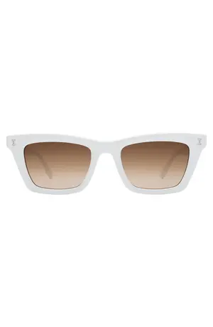 Illesteva Portugal Sunglasses - White / Brown