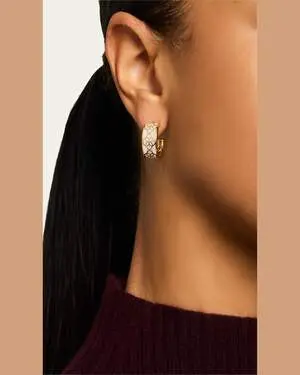 JAN LESLIE Petal Huggie Earrings