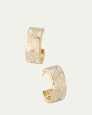 JAN LESLIE Petal Huggie Earrings