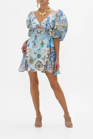 Camilla Puff Sleeve Mini Dress