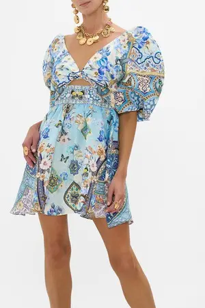 Camilla Puff Sleeve Mini Dress