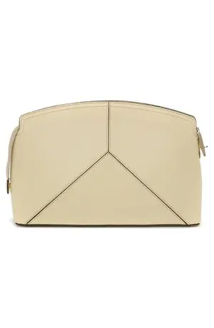 Victoria Beckham The Leather Clutch - Ivory