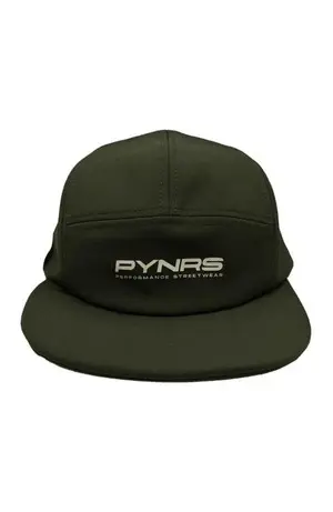 PYNRS PERFORMANCE STREETWEAR 5-panel Run Cap - Deep Olive