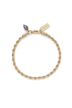 Lady Grey Rope Chain Bracelet - Gold