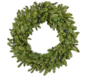 CHRISTMAS TIME 36-in. Greenland Artificial Holi Day Wreath Wit - One-color