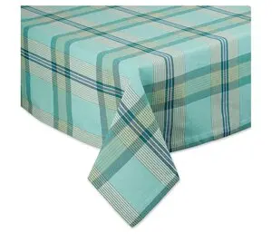 DESIGN IMPORTS Trellis Plaid Tablecloth 60'x84 - One-color