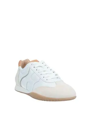 Hogan Leather & Suede Low-top Sneakers - Ivory