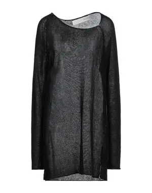 Isabel Benenato Linen Knit Sweater - Black