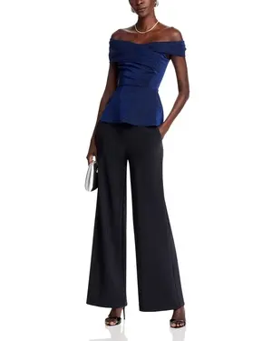 Chiara Boni La Petite Robe Mique Shimmer Off The Shoulder Top