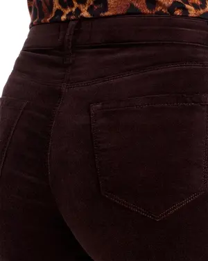 L'Agence Stevie Velvet High Rise Straight Jeans