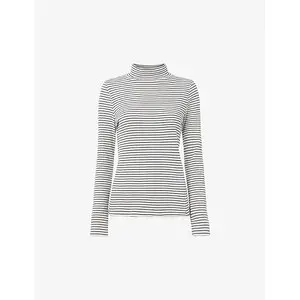 Whistles Stripe-pattern High-neck Jumper