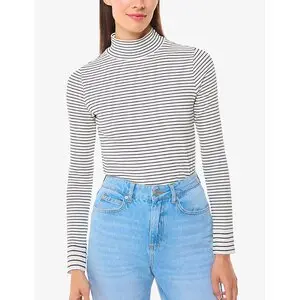 Whistles Stripe-pattern High-neck Jumper