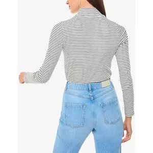Whistles Stripe-pattern High-neck Jumper