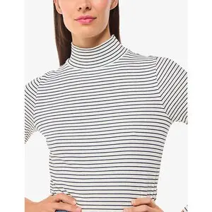 Whistles Stripe-pattern High-neck Jumper