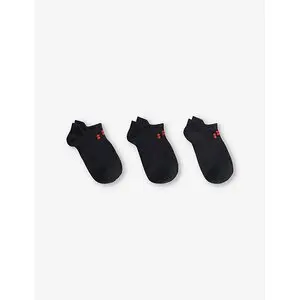 Sweaty Betty Pack Of Three Cotton-blend Trainer Socks - Black B