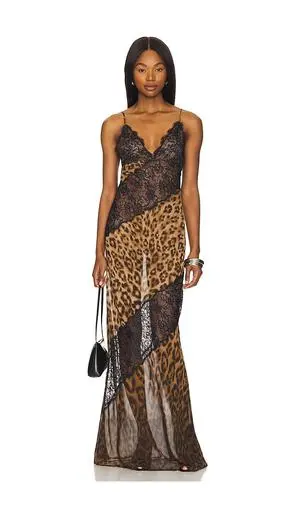 Leopard Print Maxi Dresses