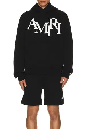 Amiri Staggered Logo Hoodie