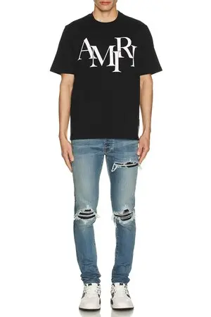 Amiri Staggered Logo Tee