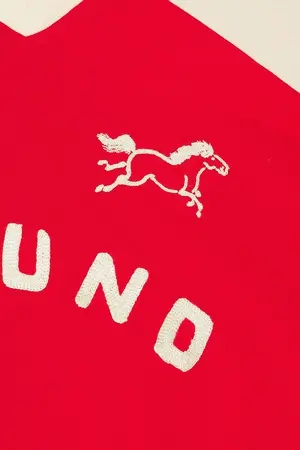 FOUND Goji Collar Print Jersey