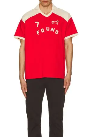 FOUND Goji Collar Print Jersey