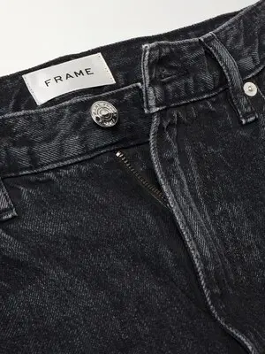 FRAME The Narrow Peg High-rise Tapered Jeans