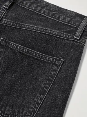 FRAME The Narrow Peg High-rise Tapered Jeans