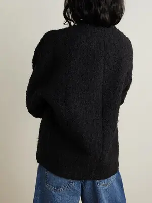 FRAME Cocoon Oversized Cotton-blend Bouclé Jacket