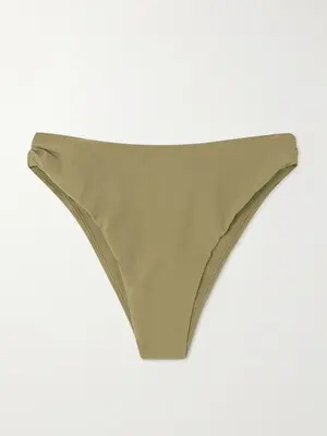 Faithfull The Brand Henni Recycled Bikini Briefs - Green