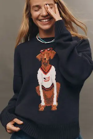 PORRIDGE Jolene Pullover Sweater Americana Dog