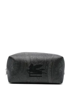 Etro Paisley-print Wash Bag - Black