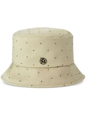 MAISON MICHEL Axel Bucket Hat - Neutrals