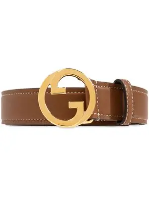 Gucci Blondie Leather Belt Brown