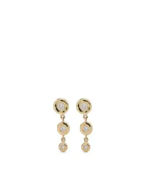 OCTAVIA ELIZABETH 18k Yellow Diamond Drop Earrings - Gold