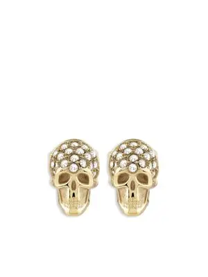 Philipp Plein Enigma Skull Earrings - Gold