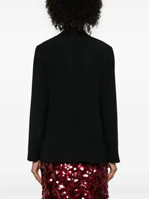 Vince Crepe Double-breasted Blazer - Black